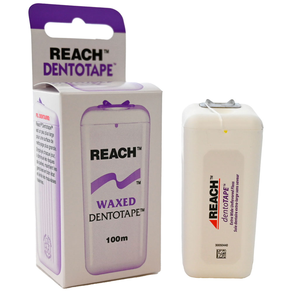 Tandtråd Reach Dentotape, vokset, 100 m